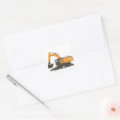 Huge Dirt Excavator Square Sticker | Zazzle