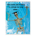 Huge Graduation Card - Skeleton in Grad Cap Card | Zazzle