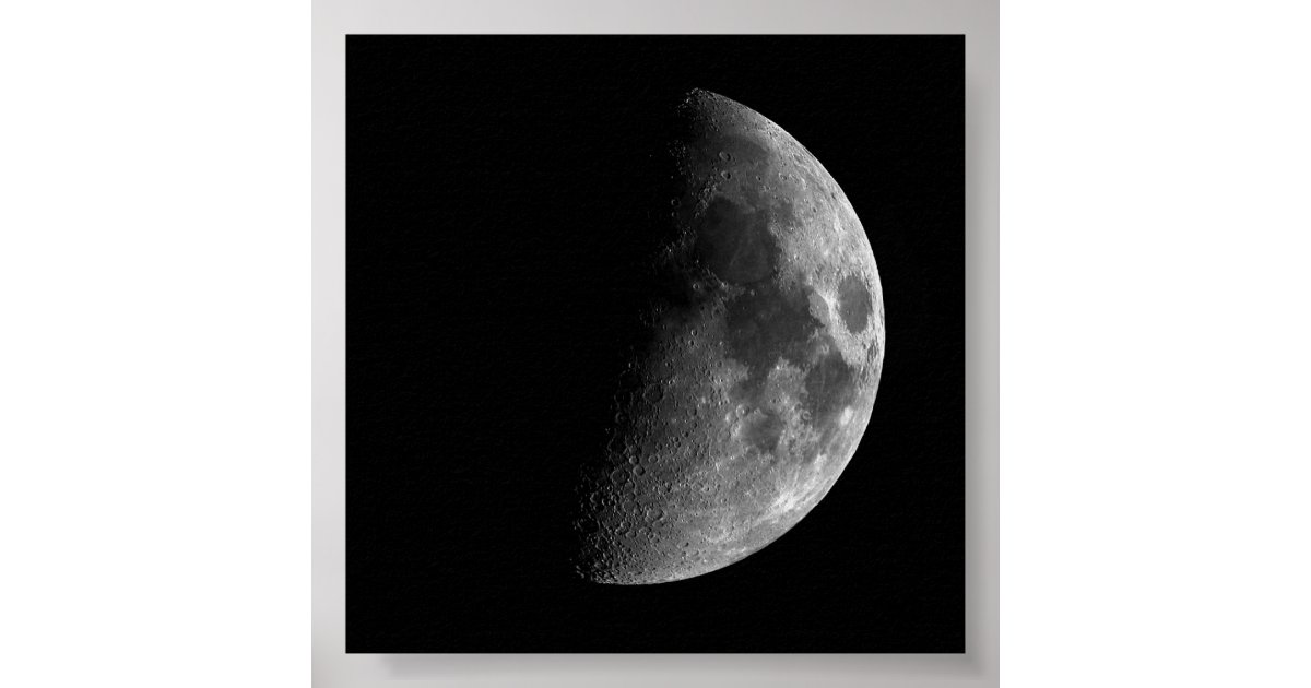 'Huge' Half Moon Print | Zazzle