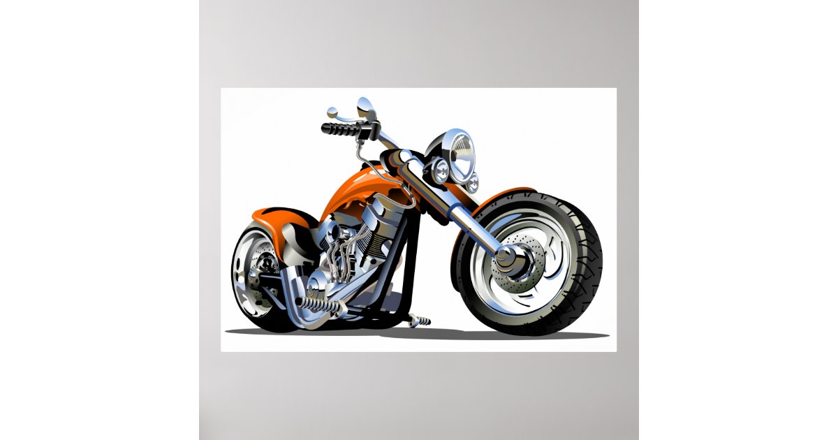Huge Motorcycle Poster | Zazzle