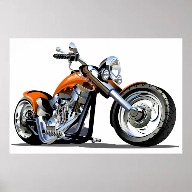 Huge Motorcycle Poster | Zazzle