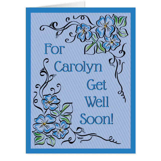 HUGE Personalized Get Well Card | Zazzle