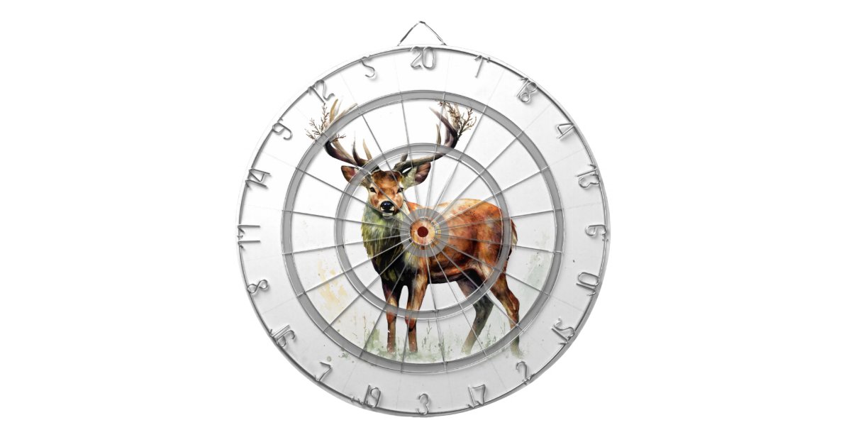 Huge Racked Deer Dart Board | Zazzle