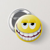 Huge Smile Face Pinback Button | Zazzle