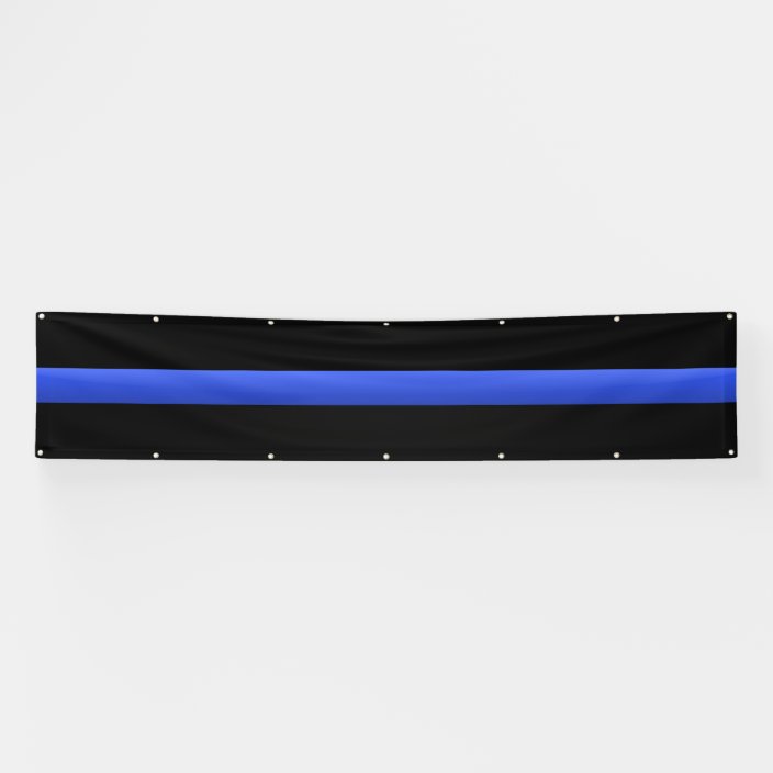 Huge Thin Blue Line Banner | Zazzle.com