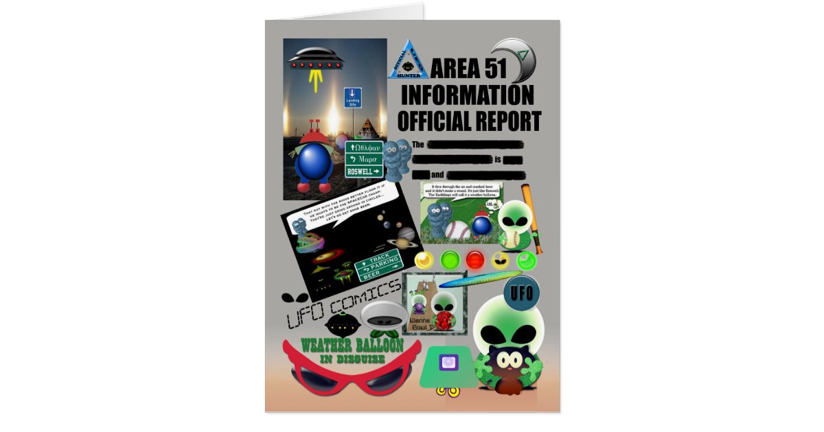 Huge UFO comics Card | Zazzle