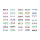 HUGE Welcome in 80 Languages Poster - 5 sizes! | Zazzle