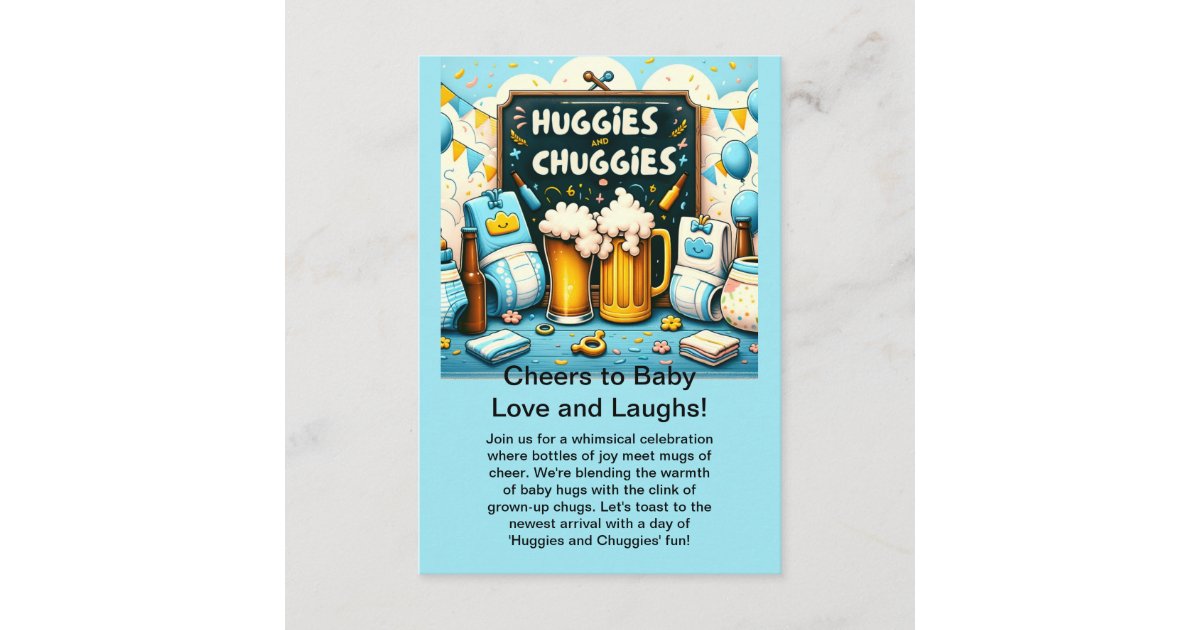 huggies and chuggies enclosure card | Zazzle