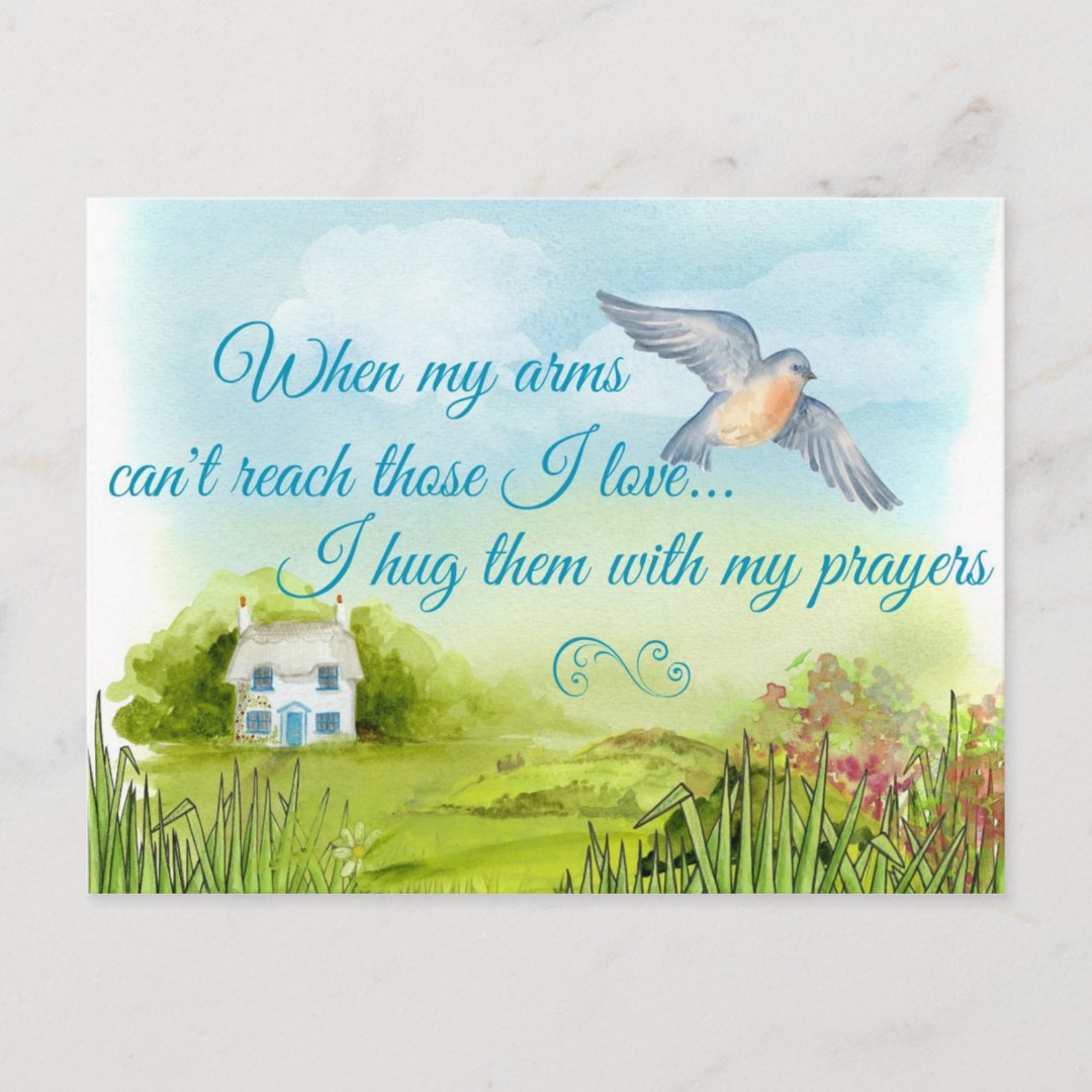 Hugging You With My Prayers Card | Zazzle