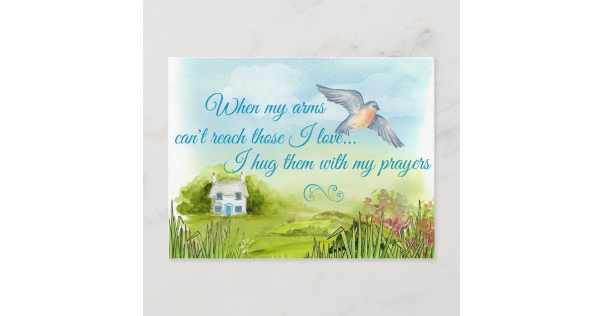 Hugging You With My Prayers Card | Zazzle