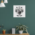 Hughes Family Crest Coat of Arms Poster | Zazzle