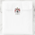HUGHES FAMILY CREST - HUGHES COAT OF ARMS CLASSIC ROUND STICKER | Zazzle