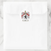 HUGHES FAMILY CREST - HUGHES COAT OF ARMS CLASSIC ROUND STICKER | Zazzle