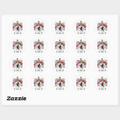 HUGHES FAMILY CREST - HUGHES COAT OF ARMS CLASSIC ROUND STICKER | Zazzle