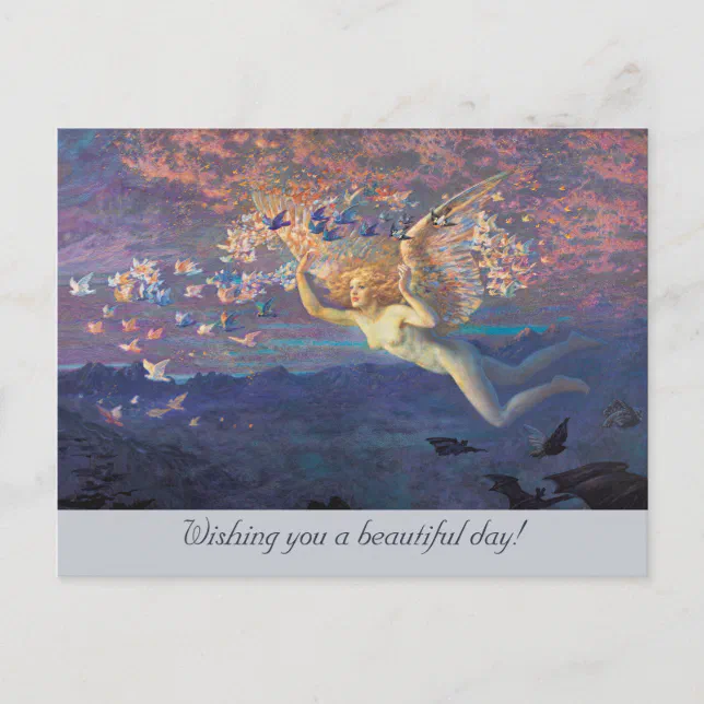 Hughes Wings of the Morning CC1039 Birthday Postcard | Zazzle