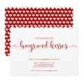 Hugs and Kisses Valentine's Day Party Card | Zazzle