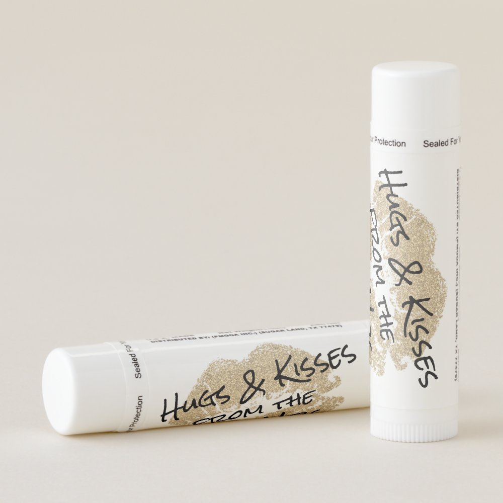 HUGS KISSES FROM THE NEW MRS Bridal Shower Lip Balm sold by Grete ...
