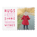 Hugs & Kisses| Valentine's Day Photo Card | Zazzle