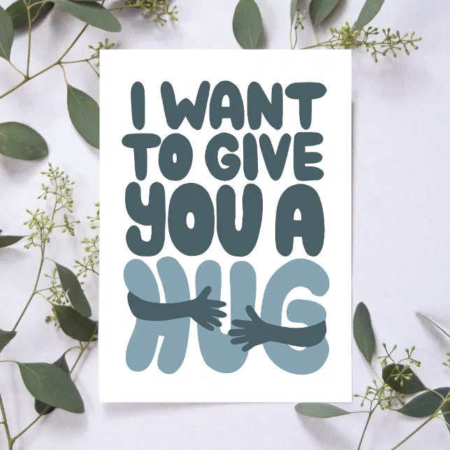 Hugs Sympathy Greeting Card | Zazzle