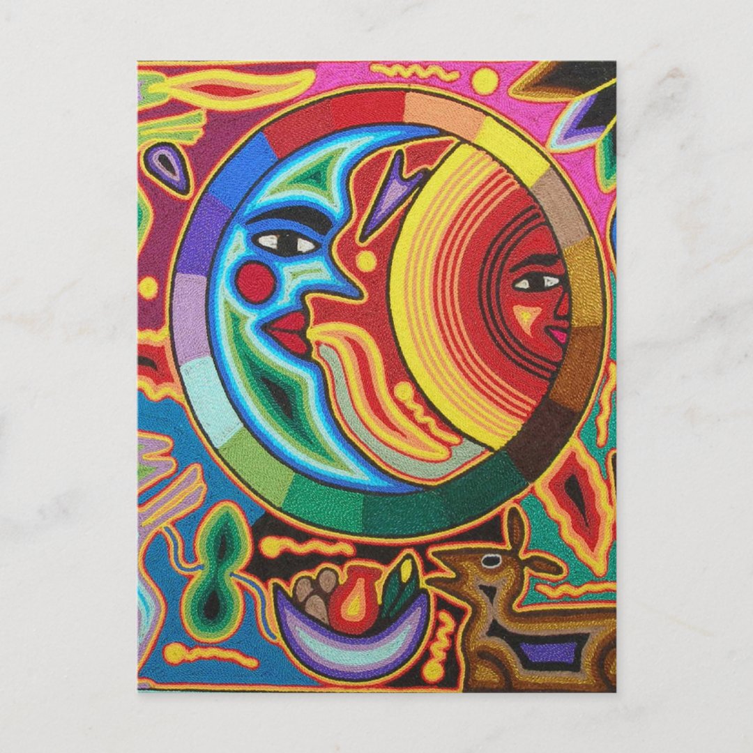 Huichol String Art from Mexico Postcard | Zazzle