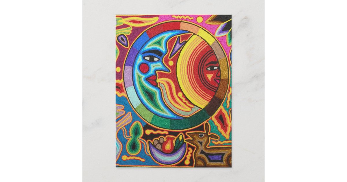 Huichol String Art from Mexico Postcard | Zazzle
