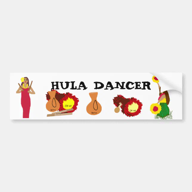 Hula Dance bumper sticker | Zazzle