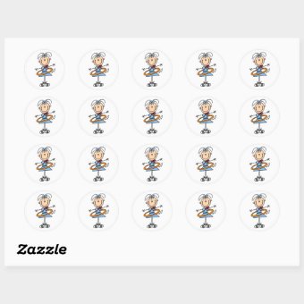 Hula Hoop Girl Sticker | Zazzle