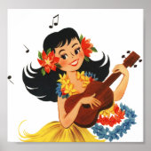 Hula Hula Girl Poster | Zazzle
