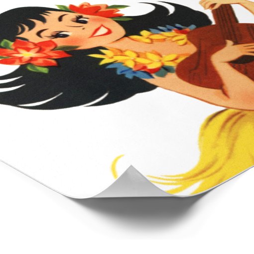 Hula Hula Girl Poster | Zazzle