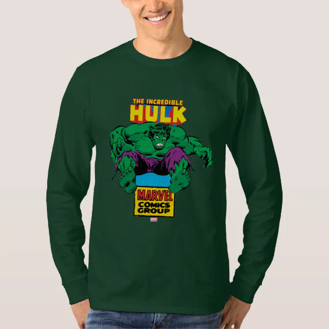 Hulk Retro Comic Character T-Shirt | Zazzle