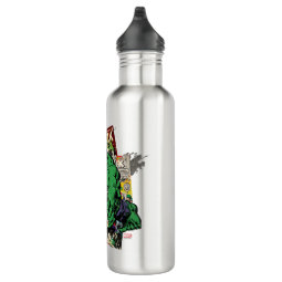 Hulk Retro Comic Graphic Stainless Steel Water Bottle | Zazzle