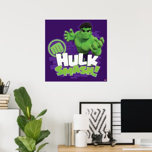 HULK SMASH! Character Graphic Poster | Zazzle