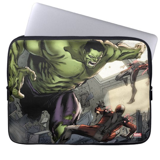 Hulk Smashing His Enemies Laptop Sleeve | Zazzle.com