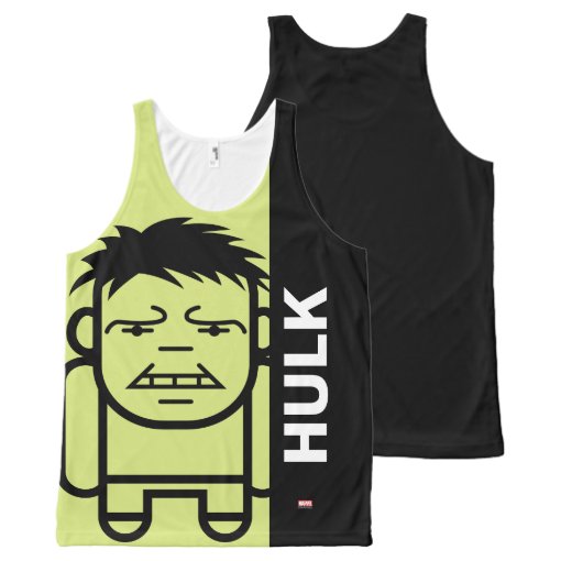 Hulk Stylized Line Art All-Over-Print Tank Top | Zazzle