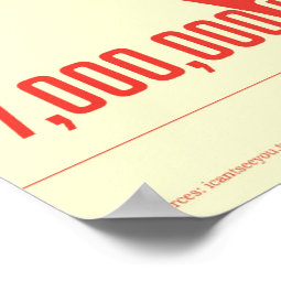 Human Body in Numbers Poster | Zazzle