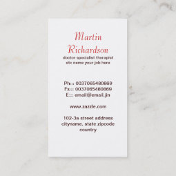 human body parts medical business cards | Zazzle