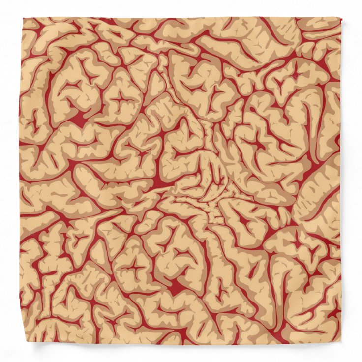 Human Brain | Creepy Brains Galore Funny Halloween Bandana | Zazzle