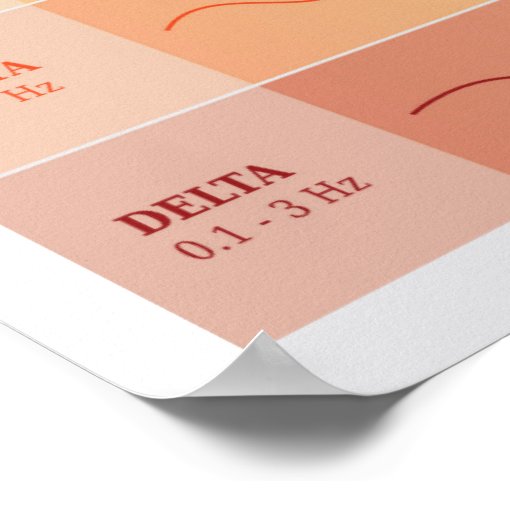 Human Brain Waves Diagram - Rainbow Colors Poster | Zazzle