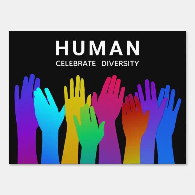 Human | Celebrate Diversity Sign | Zazzle