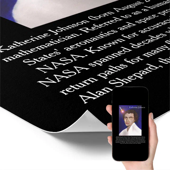 Human Computer: Katherine Johnson Poster | Zazzle