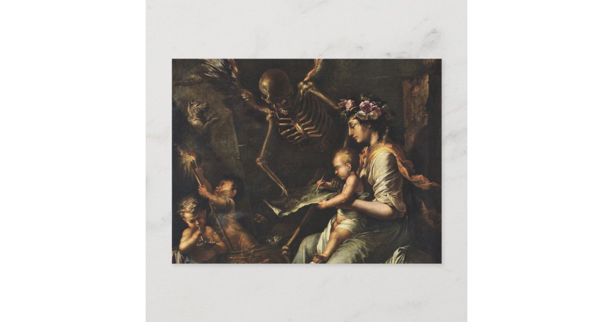 Human Frailty - Salvator Rosa 1656 Postcard | Zazzle