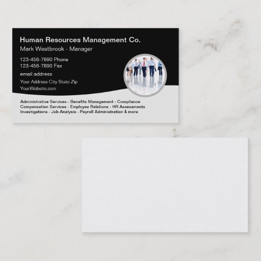 Human Resource Management Business Cards | Zazzle