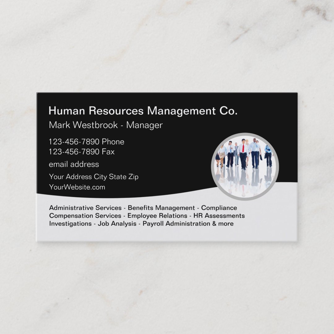 Human Resource Management Business Cards | Zazzle