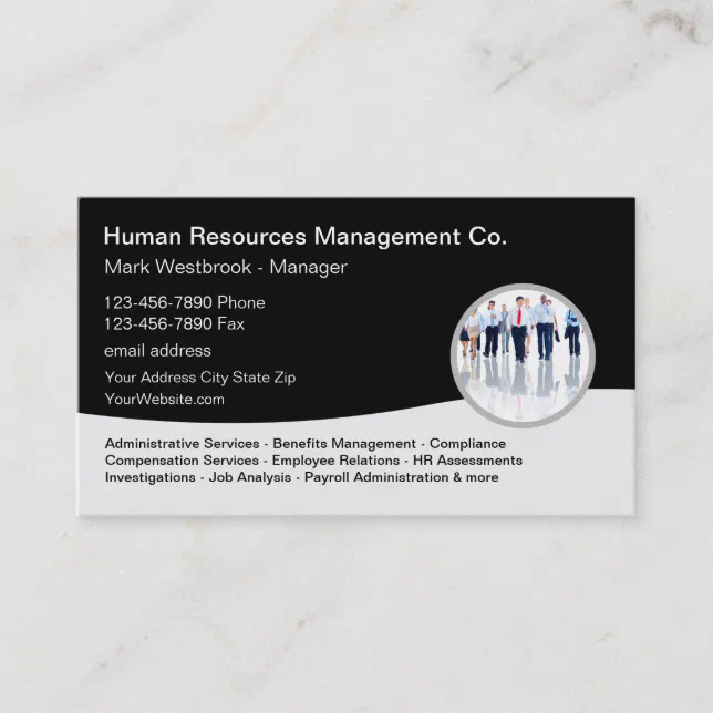 Human Resource Management Business Cards | Zazzle