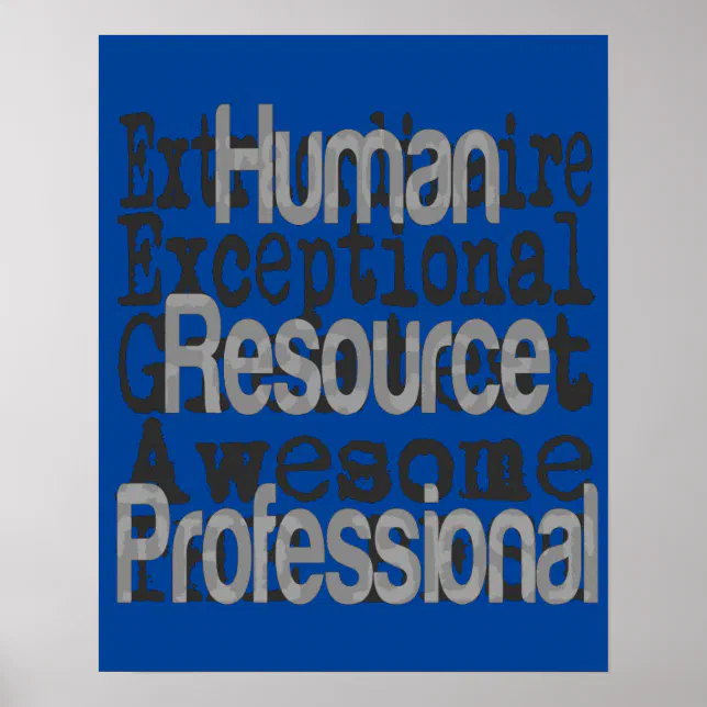 Human Resource Professional Extraordinaire Poster | Zazzle