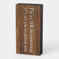 Human Resources Funny HR Saying Gift Office Wooden Box Sign | Zazzle