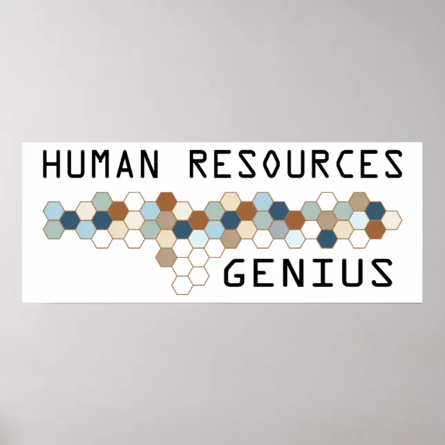 Human Resources Genius Poster | Zazzle