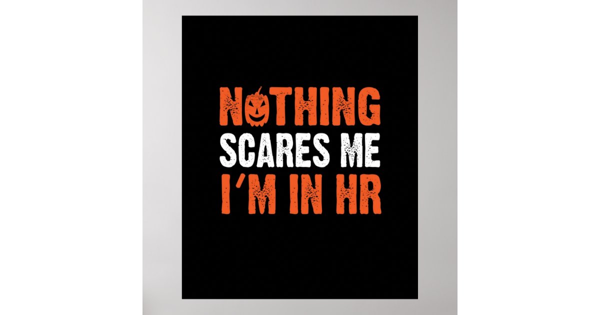 Human Resources Halloween HR Funny Costume Poster | Zazzle