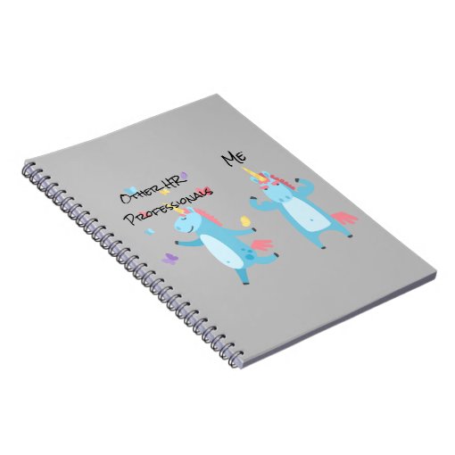 Human Resources HR Unicorn Funny Notebook | Zazzle