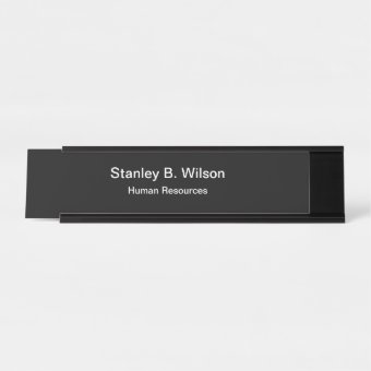 Human Resources Office Staff Desk Name Plate | Zazzle